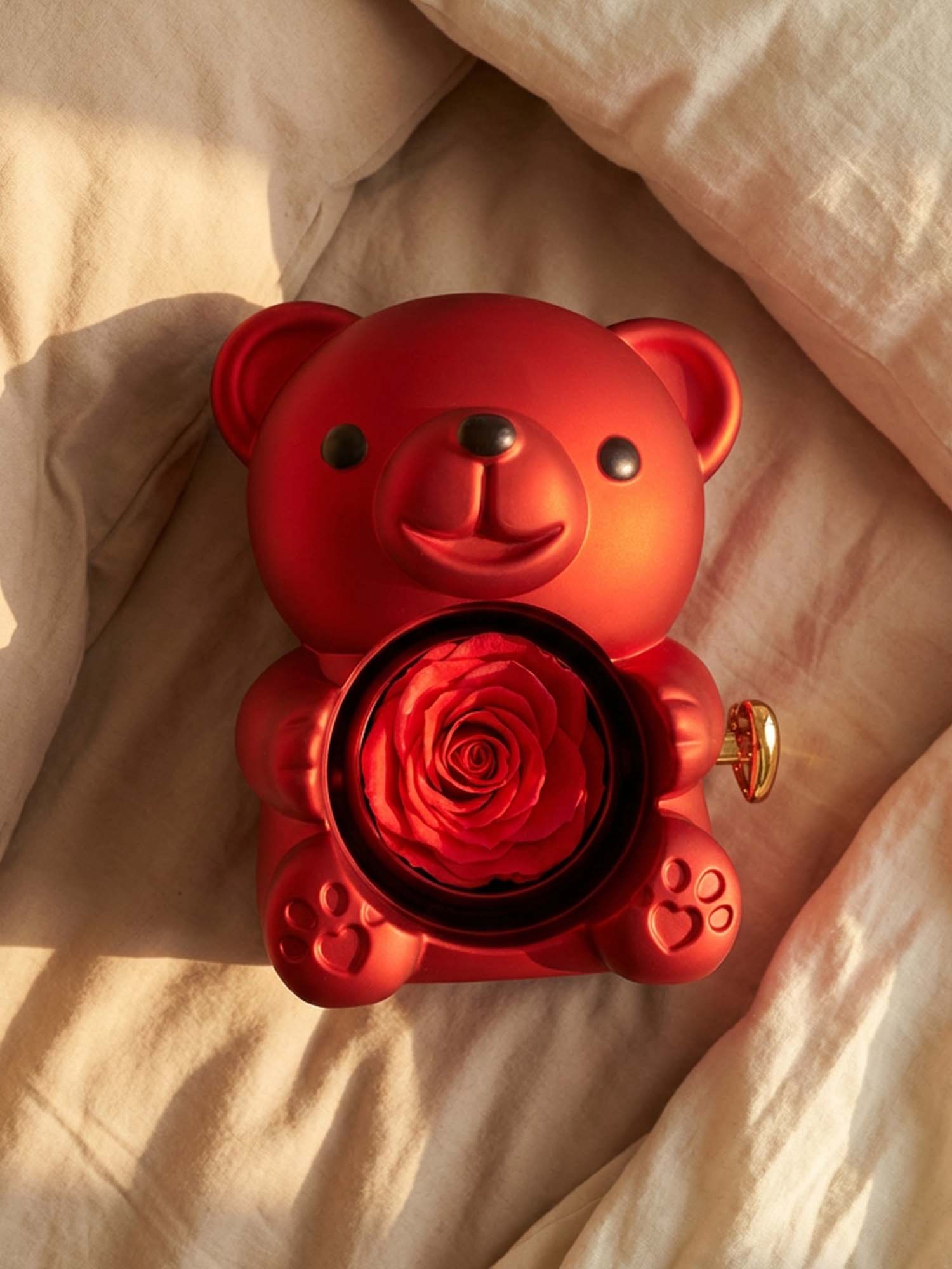 Bloom Bear – Drehbare Schmuck- & Infinityrosenbox – Vahlery